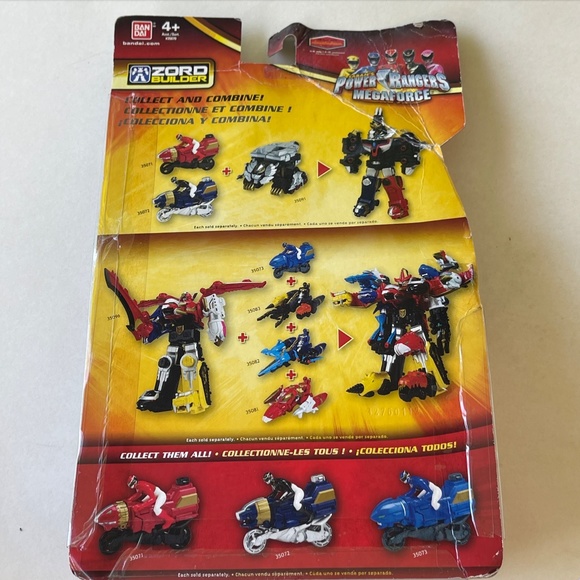 Bandai Namco | Toys | Power Rangers Megaforce Red Sky Lion Cycle Bandai ...